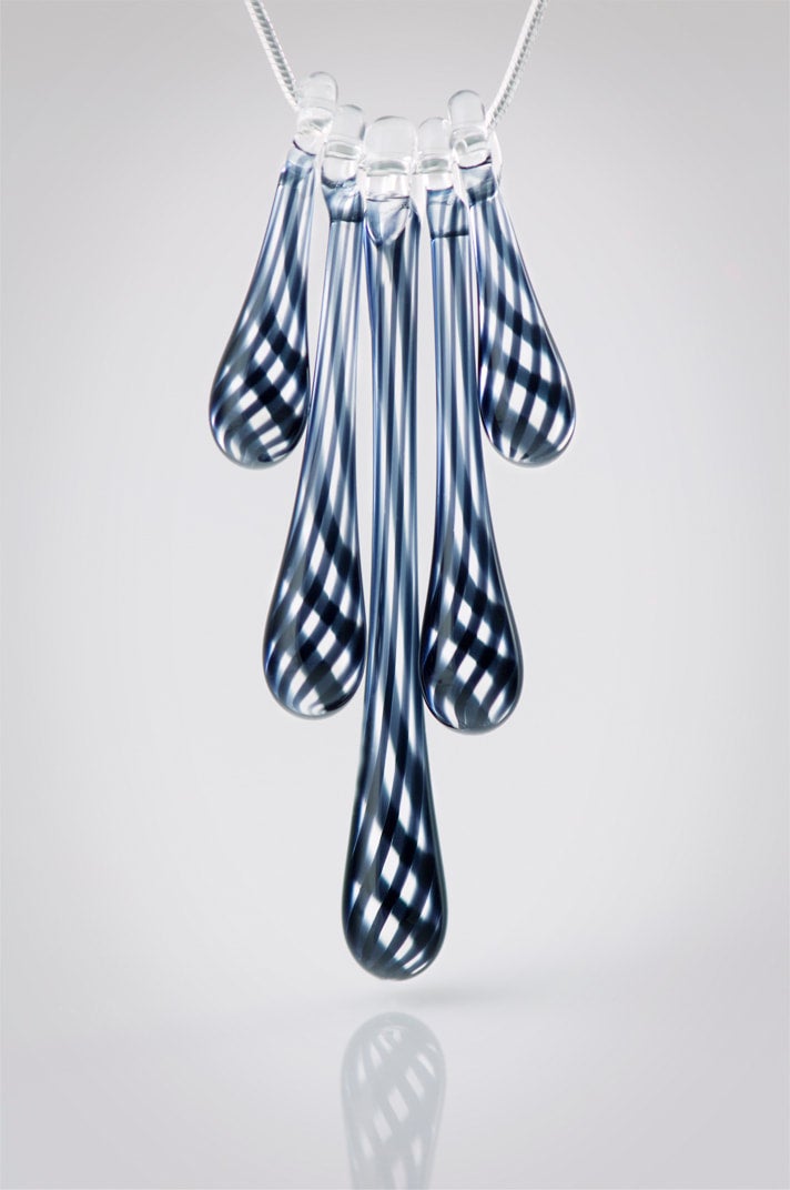 Onyx twist five drop necklace | Frederick Imhoff